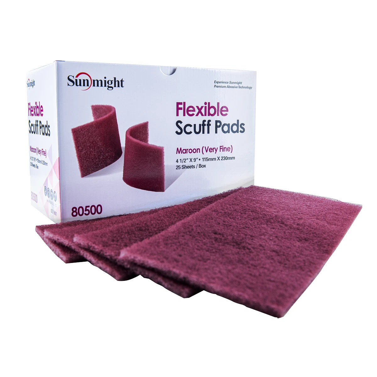SUNPADRED - SCUFF PADS RED 20 BOX – Metalflake